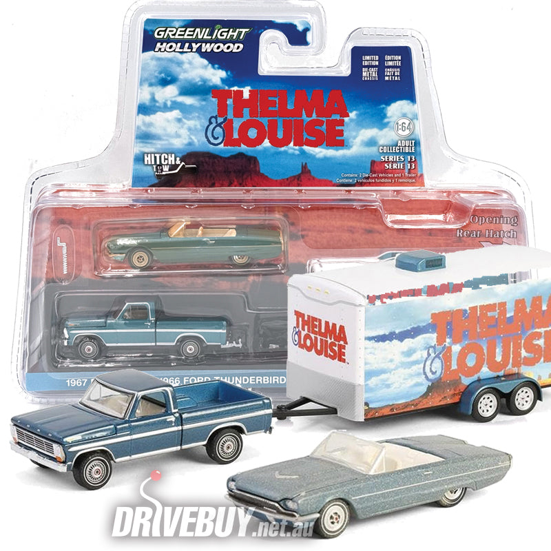 Greenlight Thelma & Louise 1967 Ford F250 + 1966 Thunderbird 1/64| DriveBuy