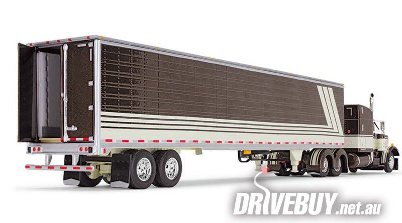 DCP by First Gear Brown/Cream Peterbilt Model 359 Truck w/ Mid-Roof Sl ...