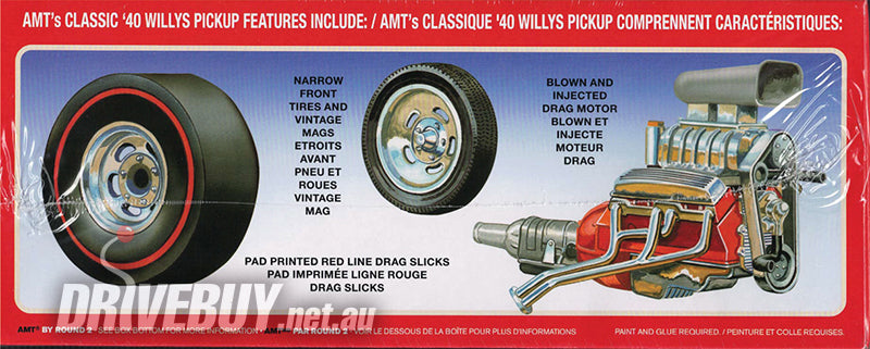 AMT Coca Cola 1940 Willys Pickup Gasser Model Kit 1/25| DriveBuy