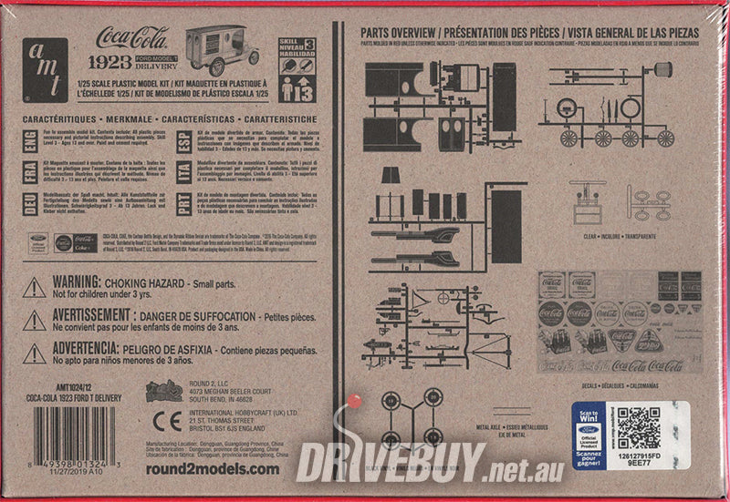 AMT Coca Cola 1923 Ford Model T Delivery Model Kit 1/25| DriveBuy