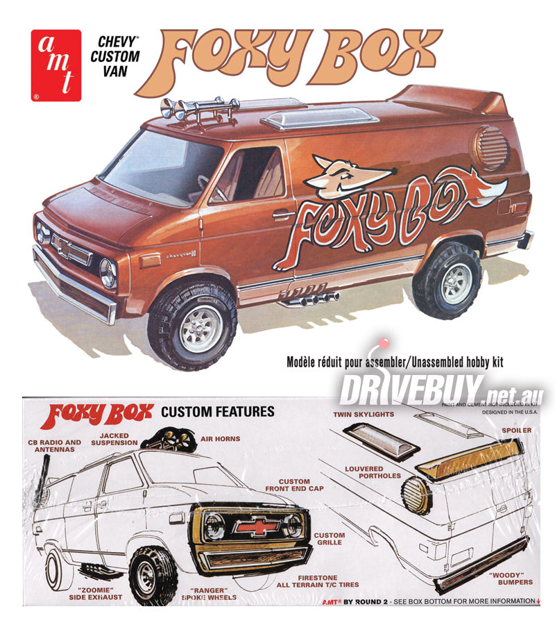 AMT Foxy Box 1975 Chevy Van Model Kit 1/25| DriveBuy
