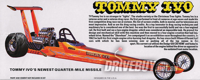 AMT TV Tommy Ivo Rear Engine AA/Fuel Dragster Model Kit 1/25| DriveBuy