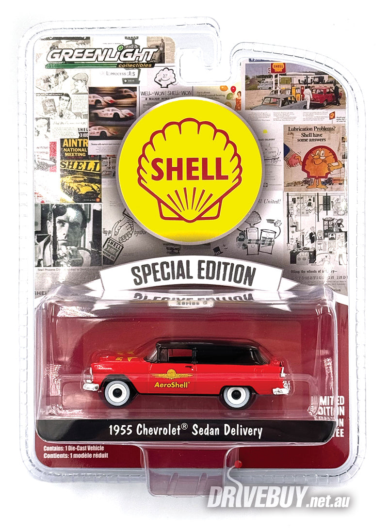Greenlight Shell 1955 Chevy Sedan Delivery 1/64| DriveBuy