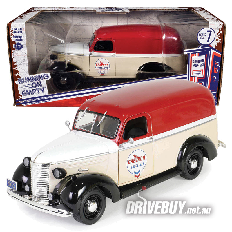 Greenlight Chevron Gasolines 1939 Chevy Panel Truck 1/24| DriveBuy