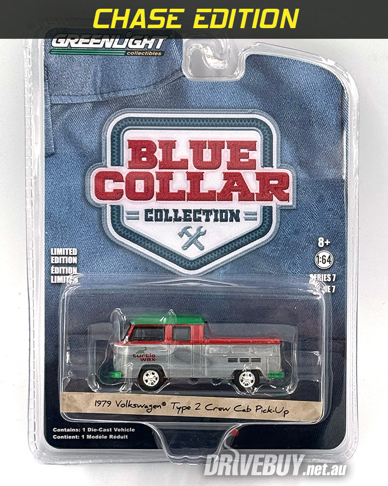 Greenlight **CHASE** Turtle Wax 1979 VW Volkswagen T2 Crew Cab Pickup ...