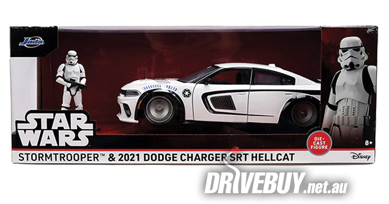 2021 Dodge Charger SRT Hellcat 1/24 + Storm Trooper - Jada Diecast - D ...