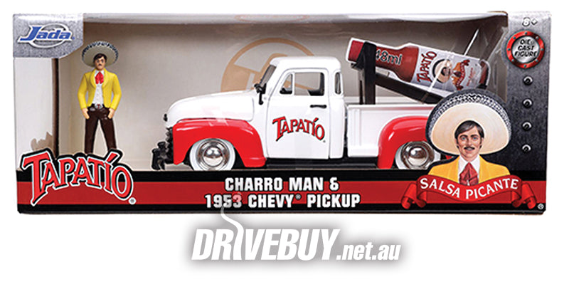 JADA HOLLYWOOD RIDES 1953 CHEVY PICKUP TAPATIO CHARRO MAN 1/24| DriveBuy