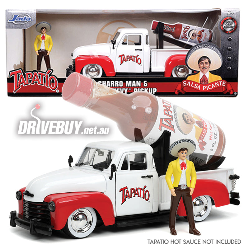 JADA HOLLYWOOD RIDES 1953 CHEVY PICKUP TAPATIO CHARRO MAN 1/24| DriveBuy