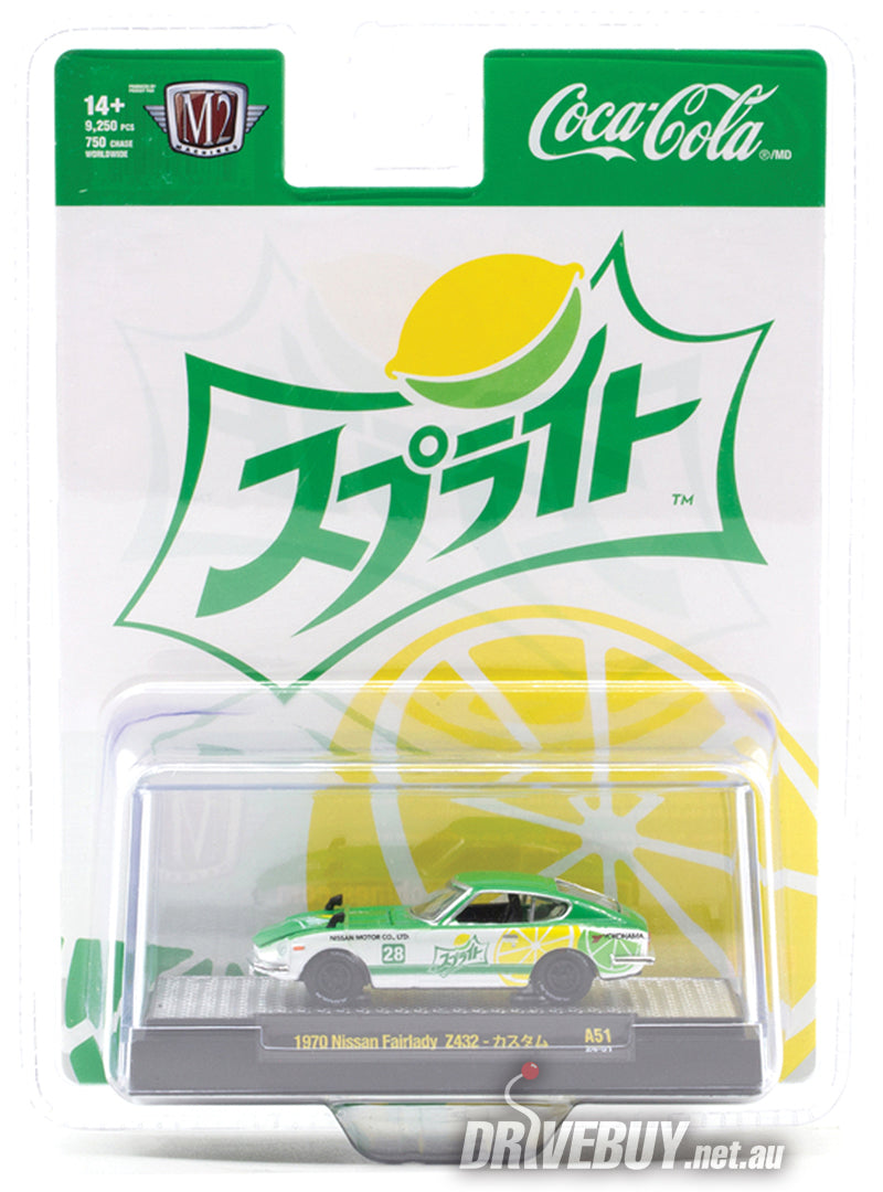 M2 Machines Coca-Cola/Sprite 1970 Nissan Fairlady 1/64| DriveBuy